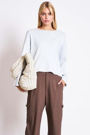 JAN 'N JUNE Damen vegan Pullover Williamsburg Hellblau