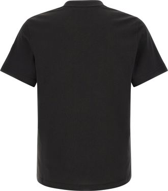 Moncler Logo-Print Cotton T-Shirt - Black