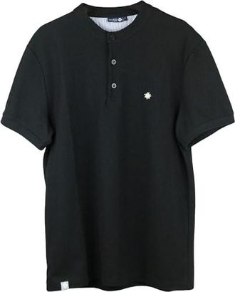 Bavarian Caps Homme Edelweiß Polo T-Shirt, Schwarz, M