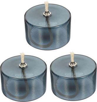 Pretyzoom 3 St&uuml;ck Glas Kerzenhalter Glas Heim &Ouml;llampe Kerosin Laterne Glas Klare &Ouml;llampe Glas &Ouml;llampe Heim Petroleum &Ouml;l Petroleumlampen F&uuml;r Den Innenbereich Hei