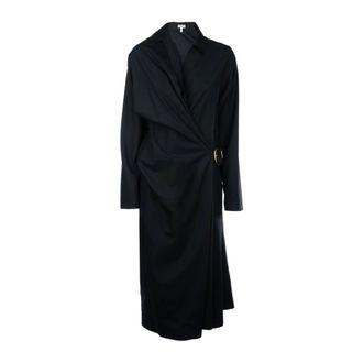Loewe Femme, Robes, Noir, Taille: 36 FR Robe en coton
