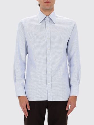Tom Ford Chemise &agrave; carreaux en popeline de coton avec col &agrave; pointes