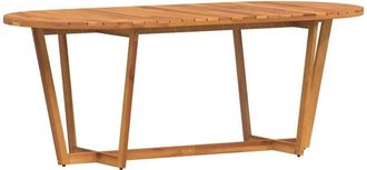 vidaXL Garten-Esstisch Oval 200x90x75 cm Massivholz Akazie vidaXL
