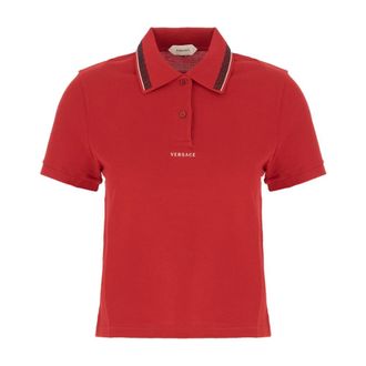 Versace Polo - - Tops - Damen - Rot - XS