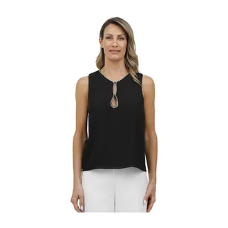 Corte dei Gonzaga Canotta - - Blouses & Shirts - Damen - Schwarzk - 2XL
