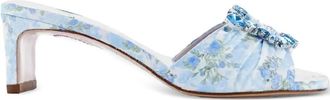 Sophia Webster x LoveShackFancy Sandalen mit Absatz 50mm - Blau