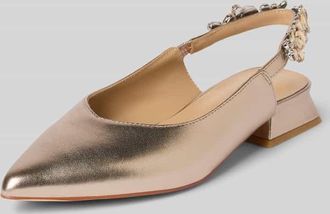 Alma En Pena Lederpumps mit Blockabsatz