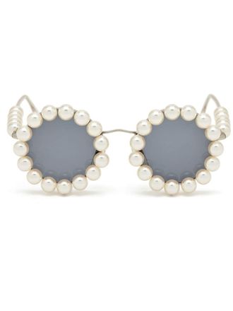 Chanel lunettes de soleil à monture ronde (1993) - Blanc