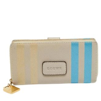 Loewe Pre-owned Leder Portemonnaie - - Pre-owned - Damen - Beige - ONE SIZE