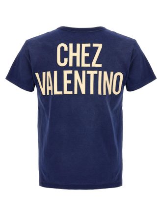 Valentino Garavani Panther-Print T-Shirt - Navy