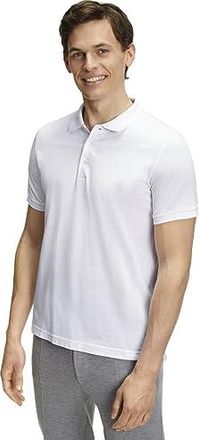 Falke Basic Polo Shirt Piqué M Pl coton doux sur la peau 1 pièce, Polo Homme, Blanc White 2000, XL