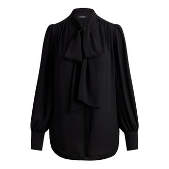 Ralph Lauren Blouse Klaryce Manches Longues - Femme - Blouses et Chemises - Noir - Taille: 40 FR