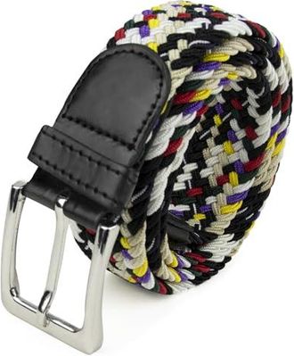 Glamexx24 Ceintures pour Femme Homme Elastiques Belt Tress&eacute;e Belt largeur 3,5 cm pour Jeans Robe Pantalons