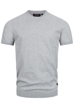 Indicode T-Shirt Herren INVasko Shirt Tee Herrenshirt T-Shirt Feinstrick mit Rippstricksaum