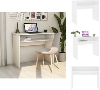 vidaXL Vidaxl - Schreibtisch Weiß 90x50x74 cm Holzwerkstoff - Moderner Schreibtisch - Weißer Schreibtisch - Holzwerkstoff Schreibtisch - Kleiner