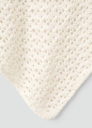 Mango Ch&acirc;le maille ajour&eacute;e &eacute;cru - Femme - Taille unique - MANGO