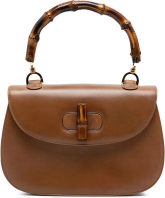Gucci Crossbody Bags - Calfskin Bamboo Night - Gr. unisize - in Braun - für Damen