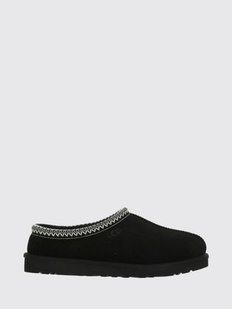 UGG Mules Tasman II en daim avec doublure en laine et surpiq&ucirc;res contrast&eacute;es