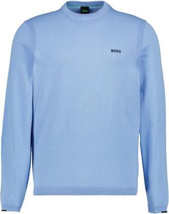 HUGO BOSS Herren Pullover gr&uuml;n unifarben