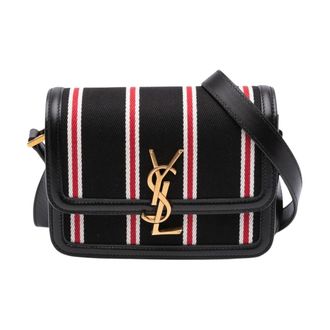 Saint Laurent Pre-owned Niki Mini Bag Striped Canvas - - Pre-owned - Damen - Schwarzk - ONE SIZE