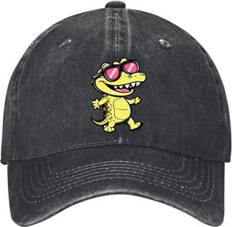Generic Chapeau De Soleil Crocodile Mignon Casquette De Baseball Unisexe Casquette Trucker D&eacute;contract&eacute;e Chapeau De Sport pour Voyages Sports De Plein Air Plag