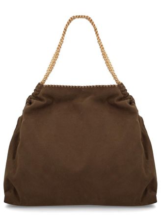 Stella McCartney Womens Falabella Bag Brown Polyester Shoulder