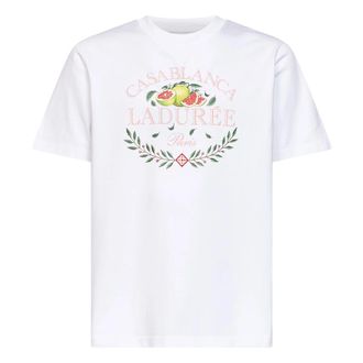 Casablanca Kurzarm-T-Shirt - - Tops - Herren - Wei&szlig; - 2XL