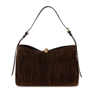 Furla Sfera Soft L Wildleder Tasche - - Bags - Damen - Braun - ONE SIZE