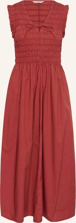 Part Two Kleid Borgnettepw Mit R&uuml;schen rot