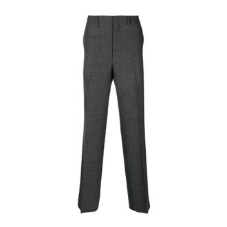 Prada Melange Dunkelgraue Wollhose - - Trousers - Herren - Grau - M
