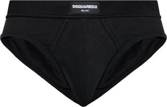 Dsquared2 Homme, Sous-v&ecirc;tements, Noir, Taille: L Slips Logo Discover