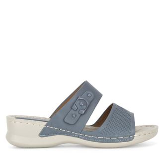 Clara Barson Pantoletten Clara Barson WYL05010-13B Dunkelblau