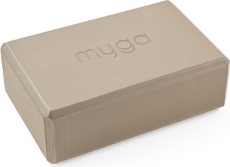 Myga Yoga Block | Rutschfest & Leicht | Support bei Yoga und Pilates &Uuml;bungen | Ideal f&uuml;r Anf&auml;nger & Fortgeschrittene | 23 cm x 14,5 cm x 7,7 cm