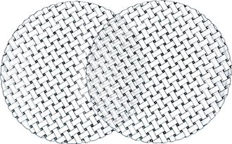 Nachtmann Spiegelau & Nachtmann, 2-er Set Platzteller, Kristallglas, Bossa Nova, Gr&ouml;&szlig;e: 32 cm, Wei&szlig;, 0089994-0