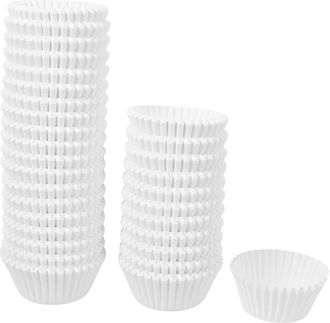 Cabilock 1000stücke Backpapier Cupcake Liner Weiße Fettdichte Muffinförmchen Für Kuchen Muffins Und Snacks Für Partys Hochzeiten Und Besondere Anlässe
