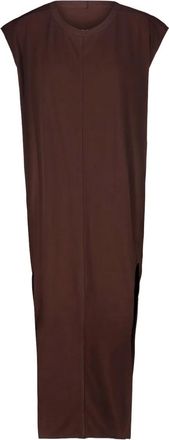 Rick Owens robe longue Arrowhead - Marron