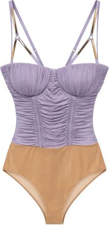 Elisabetta Franchi Femme, Maillots de bain, Violet, Taille: 40 FR One-piece