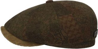 Stetson Casquette Hatteras Dark Paisley Homme - Made in The EU Gavroche avec Visiere, Visiere Automne-Hiver Automne Hiver - L (58-59 cm) Marron