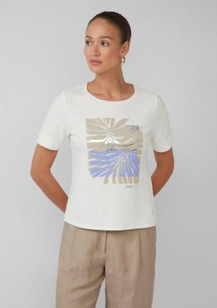 s.Oliver Kurzarmshirt T-Shirt T-Shirt aus Interlockjersey mit Frontprint