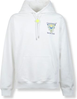Casablanca Homme, Sweatshirts et sweats &agrave; capuche, Blanc, Taille: XL Tennis Club Icon Hooded SweaT-shirt