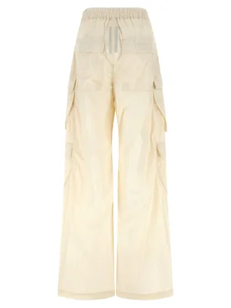 Rick Owens Womens Beige Nylon Cargo Pants