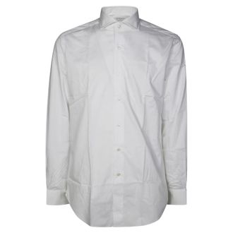 Xacus Camicia Classica Twill ML - - Shirts - Herren - Wei&szlig; - L