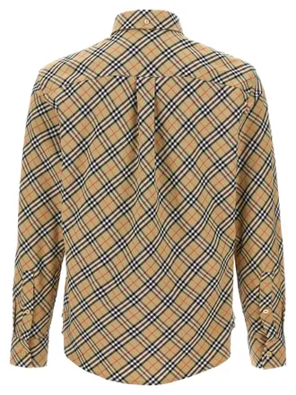 Burberry Mens Beige Cotton Blouse