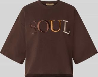 Smith & Soul Cropped Boxy Fit Sweatshirt mit Label-Stitching