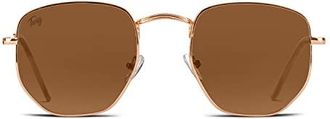 TWIG Concept Milano Lunettes de soleil ROQUE homme/femme UV400 tiges flex (COPPER BROWN)