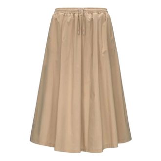 K-Way Femme, Jupes, Beige, Taille: 40 FR Mosella Light Poplin Tech Long Skirt