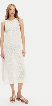 Roxy Strandkleid ERJX603455 Écru Regular Fit