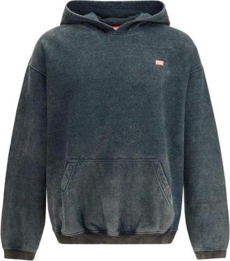 Diesel Homme, Sweatshirts et sweats &agrave; capuche, Noir, Taille: M SweaT-shirt en polyester avec poignets et ourlet c&ocirc;tel&eacute;s