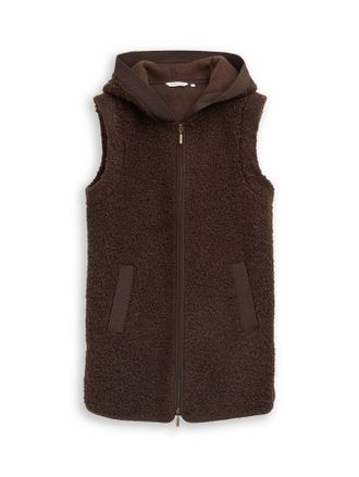 Tom Tailor Sweatjacke Strick & Sweatshirts Longstyle Teddy Weste