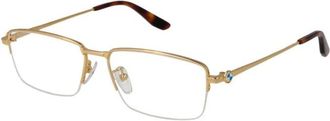 BMW Metall-Halbrand-Rechteck-Brille - - Accessories - Herren - Gelb - ONE SIZE